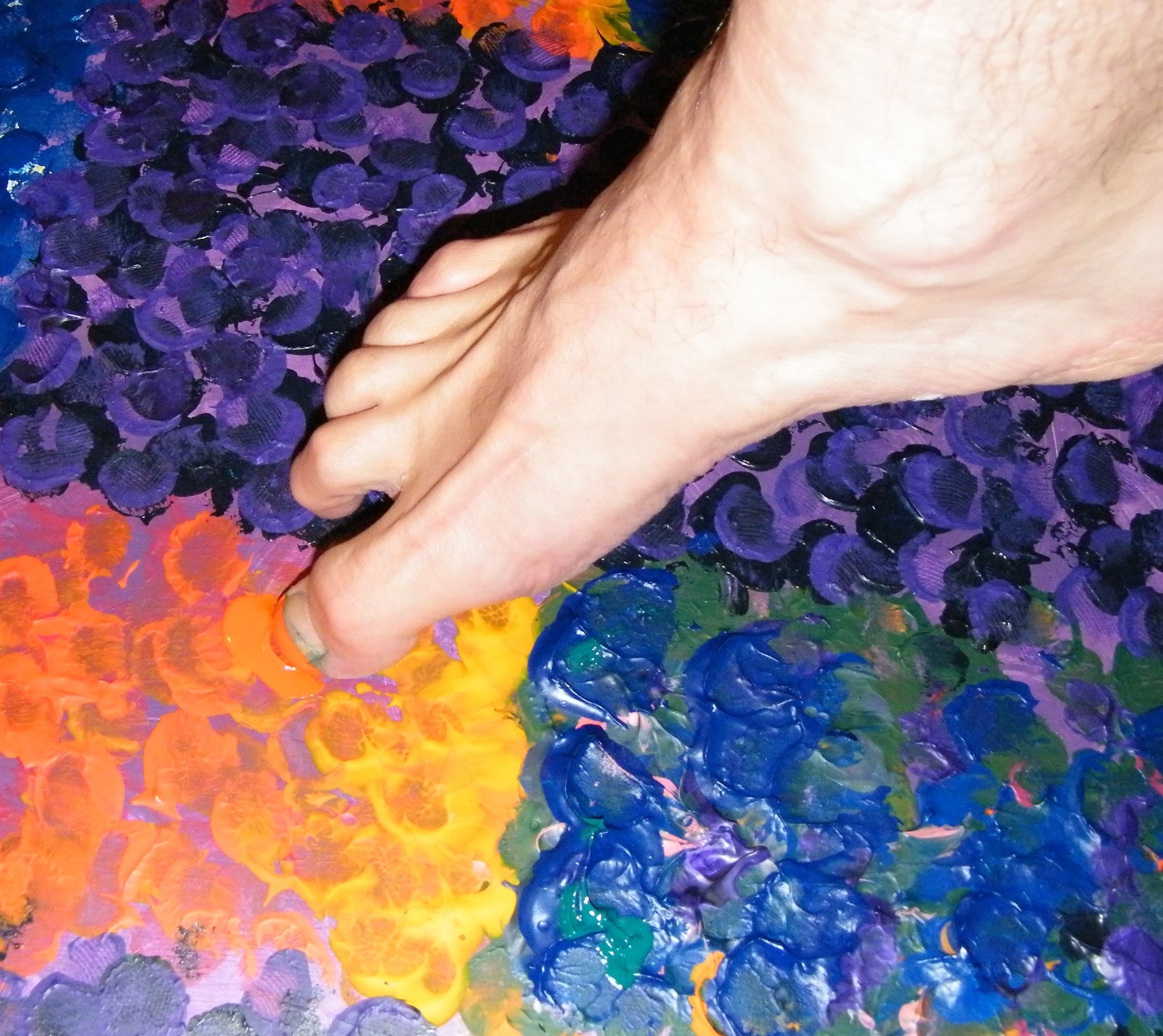 RONALD GRAMLING FOOT PAINTINGS (Nature Shapes)